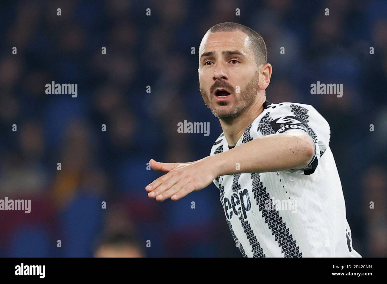 Olimpico stadium, Rome, Italy, March 05, 2023, Leonardo Bonucci of ...