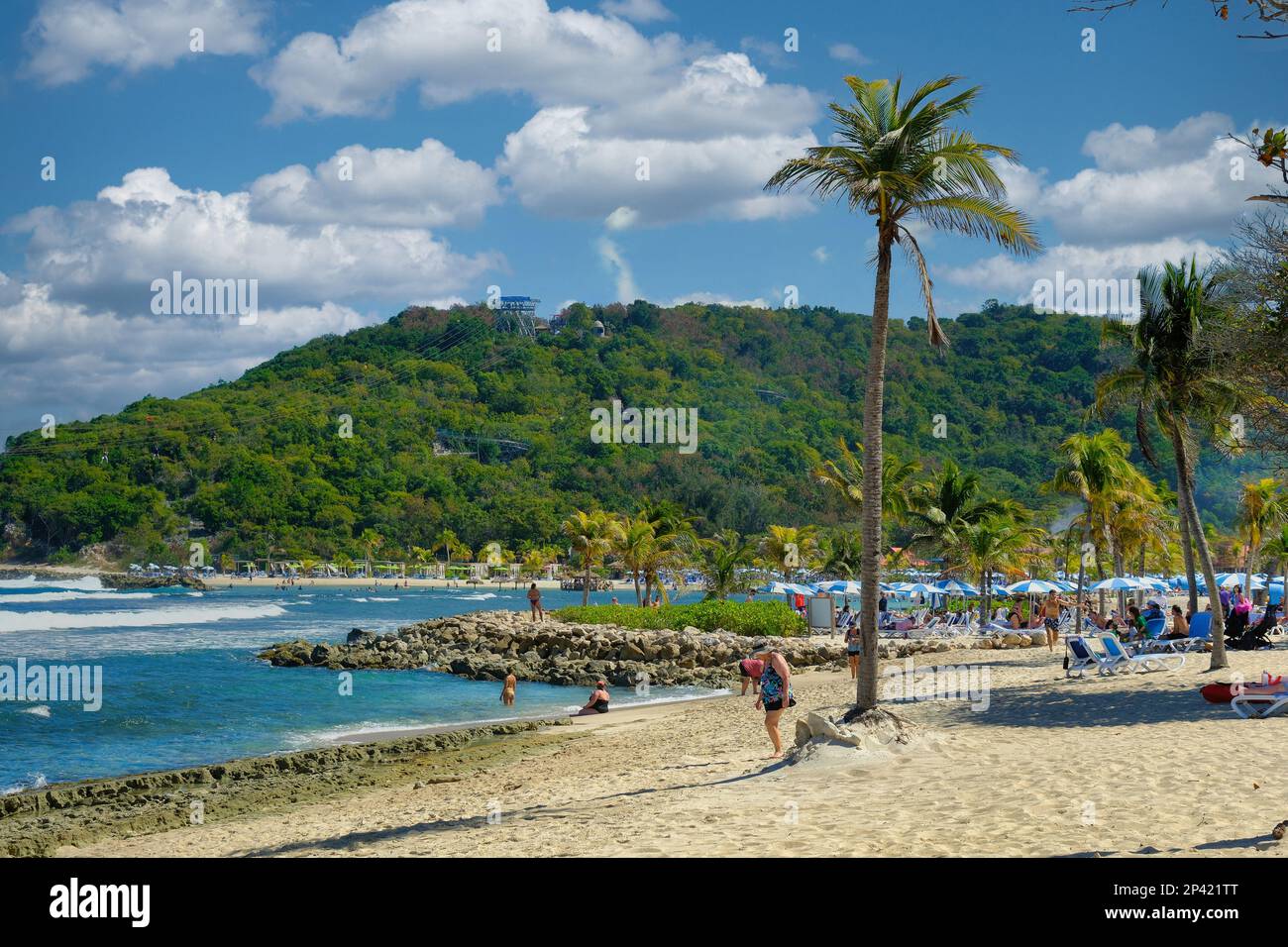 LABADEE, HAITI -January 31, 2023: Labadee is a port located on the ...