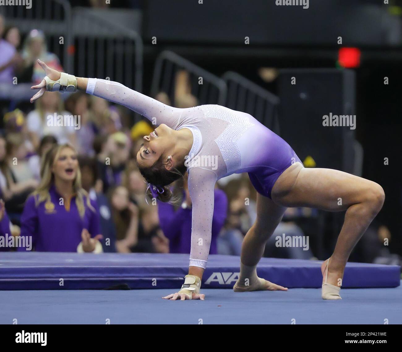 Baton Rouge, LA, USA. 3rd Mar, 2023. LSU's Alexis Jeffrey competes on ...