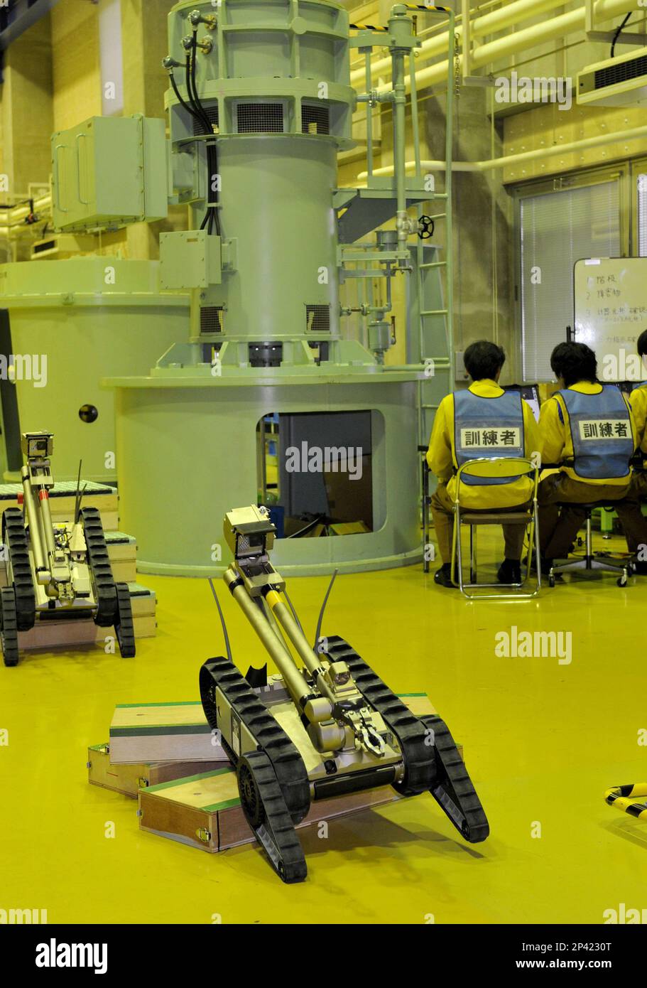 Hokuriku Electric Power Co. demonstrates disaster response robots ...