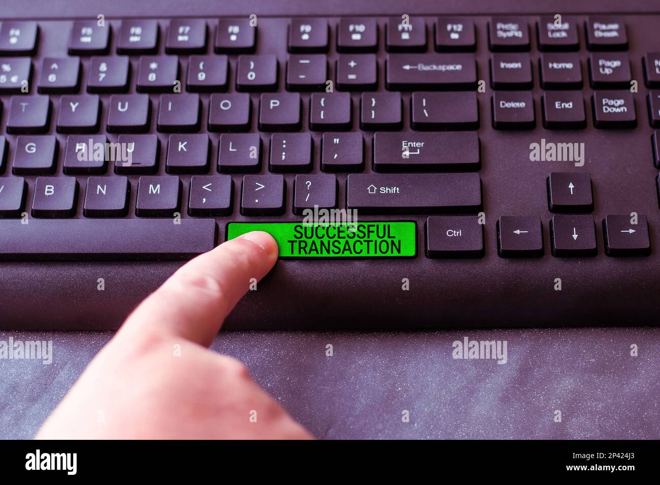 Writing displaying text Successful Transaction. Business idea generate ...