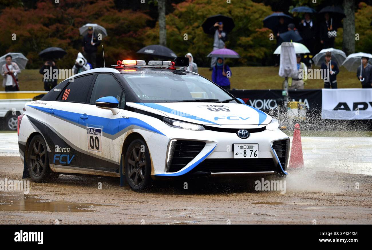 Toyota Motor Corporation, unveils its revolutionary car, " MIrai,'' a ...