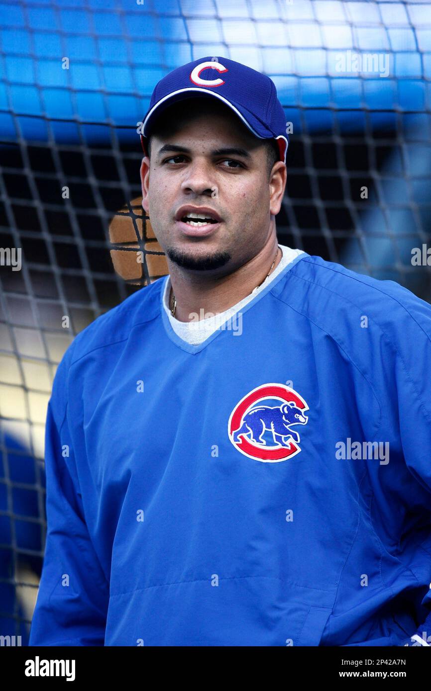 Aramis Ramirez of the Chicago Cubs during batting practice before a ...