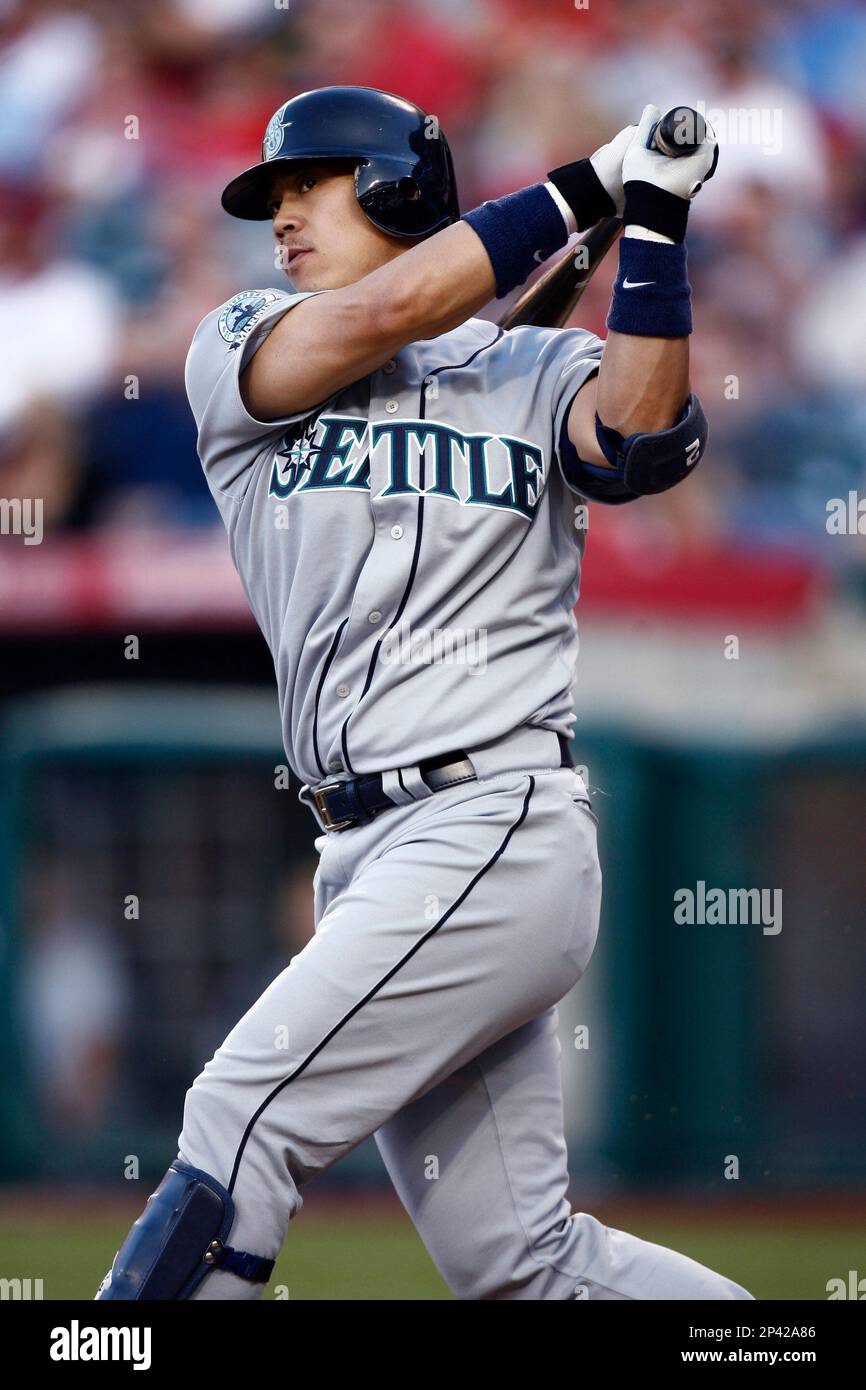 Kenji Johjima of the Seattle Mariners during a game from the 2007 ...