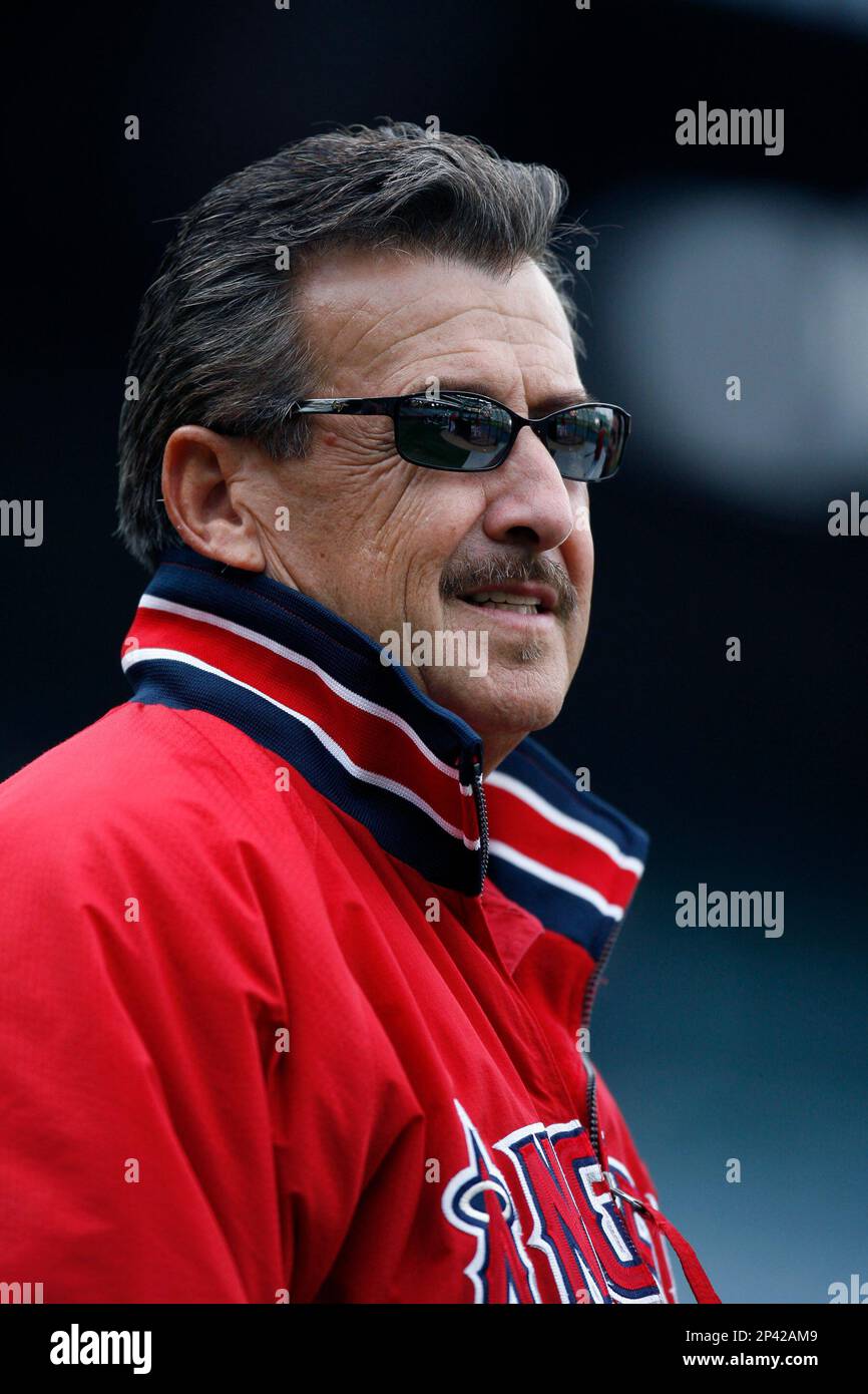 Los Angeles Angels Owner Arte Moreno during batting practice before a ...