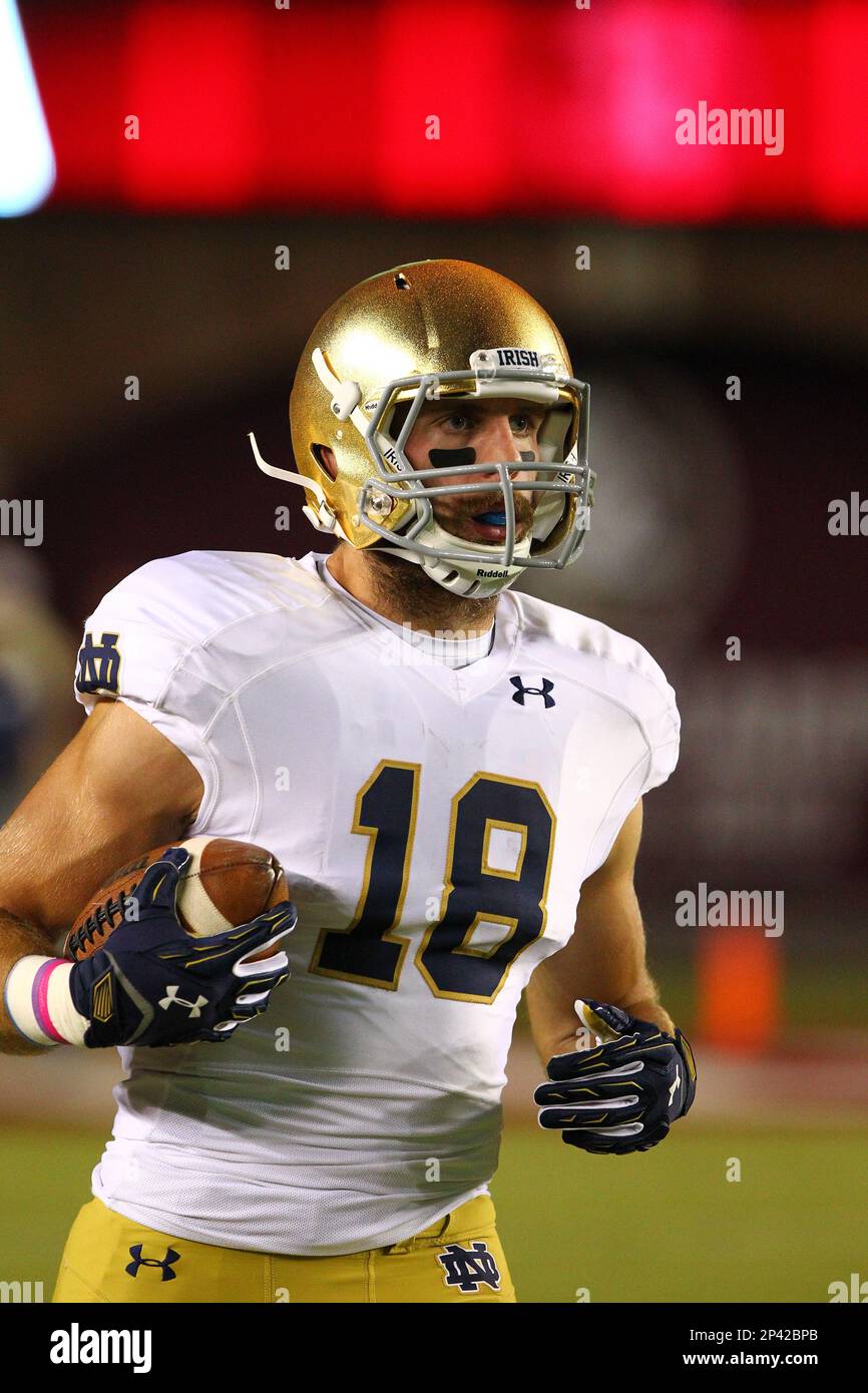 Oct 18 2014: Notre Dame's Ben Koyack (18) in the game between the Notre ...