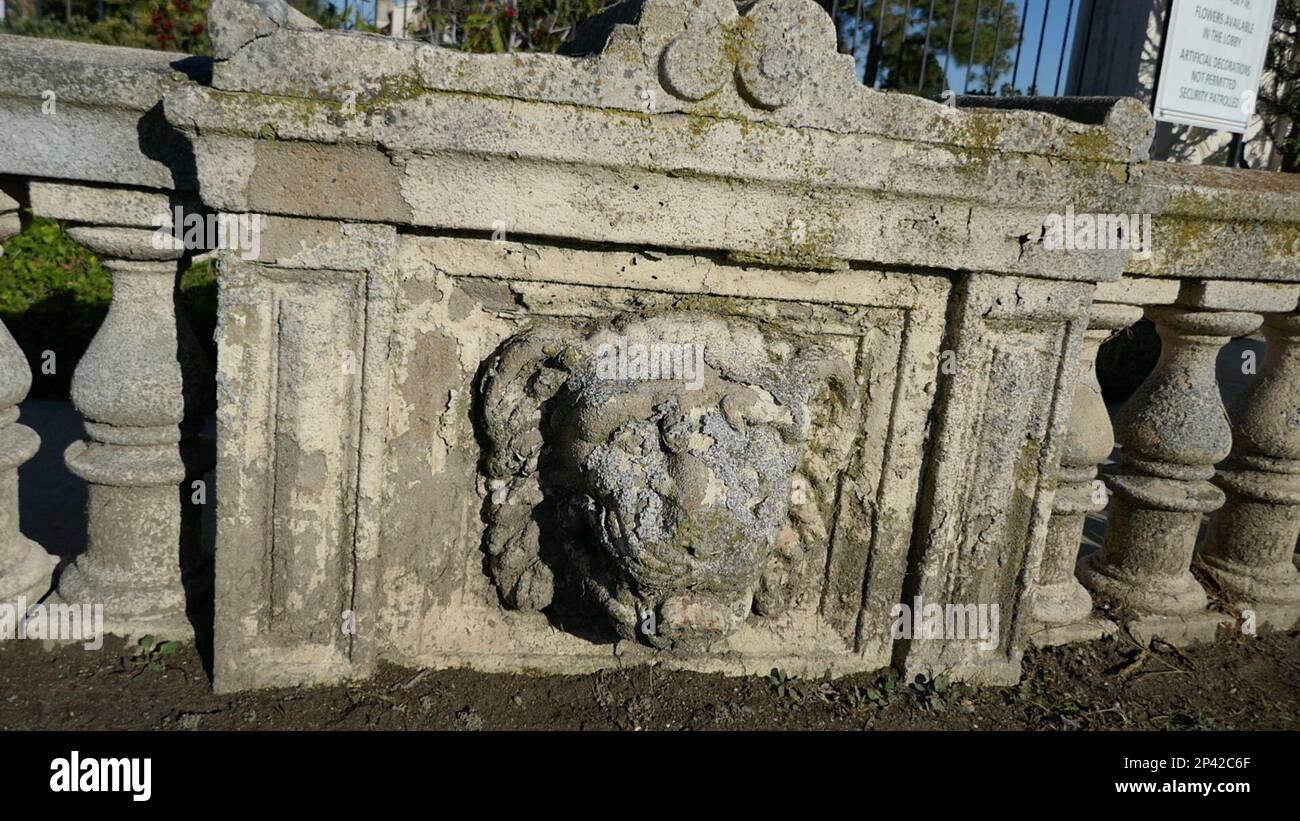 Long Beach, California, USA 2nd March 2023 Lion at Forest Lawn Long ...