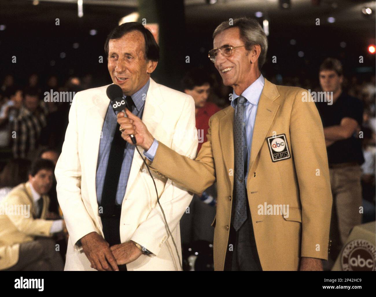 Hall of Fame bowler Don Carter talks with ABC-TV commentator Chris ...