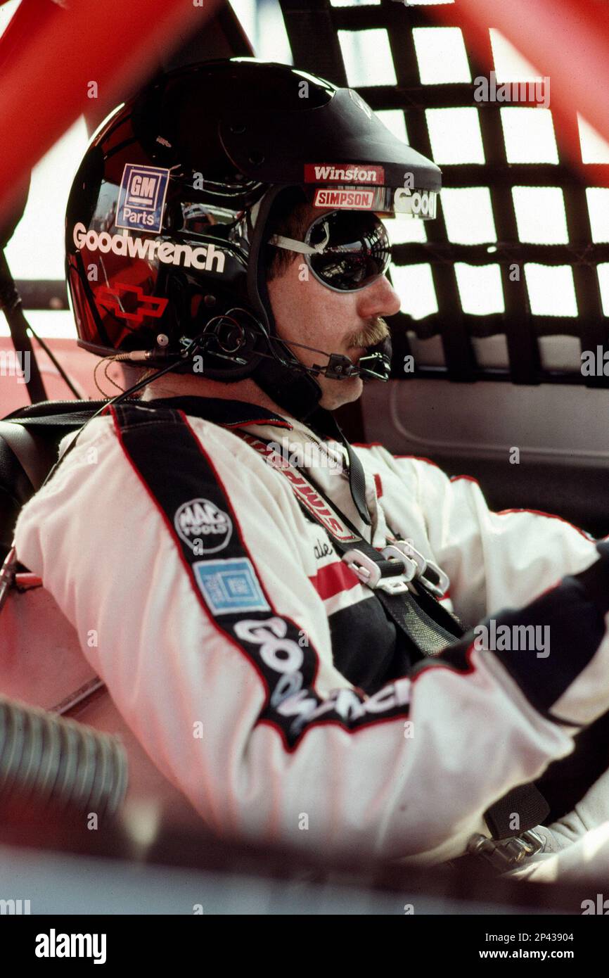 1990 Aug 25: Dale Earnhardt sits behind the wheel of his Richard ...
