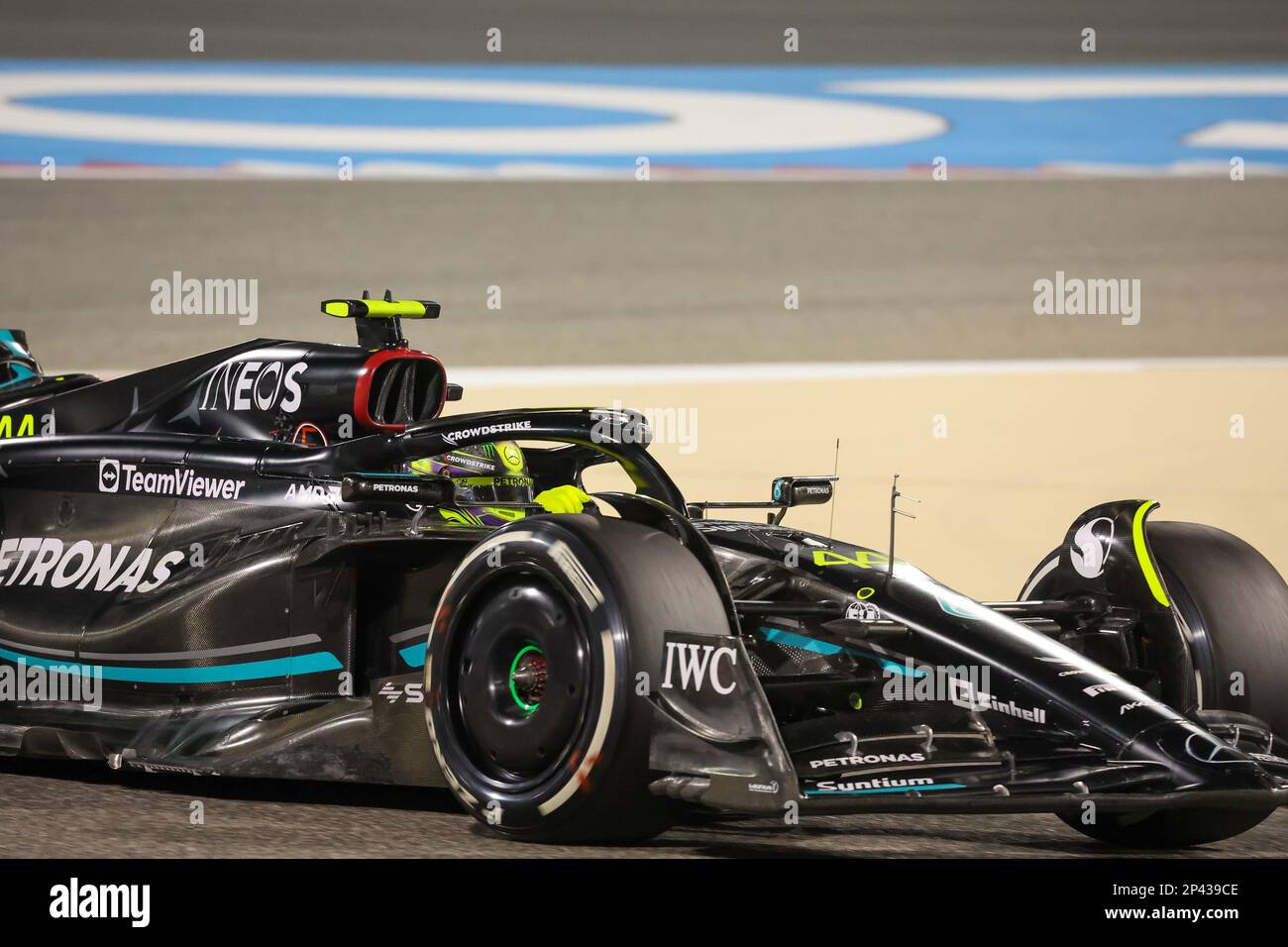 Lewis Hamilton (GBR) Mercedes W14 E Performance during the race of ...