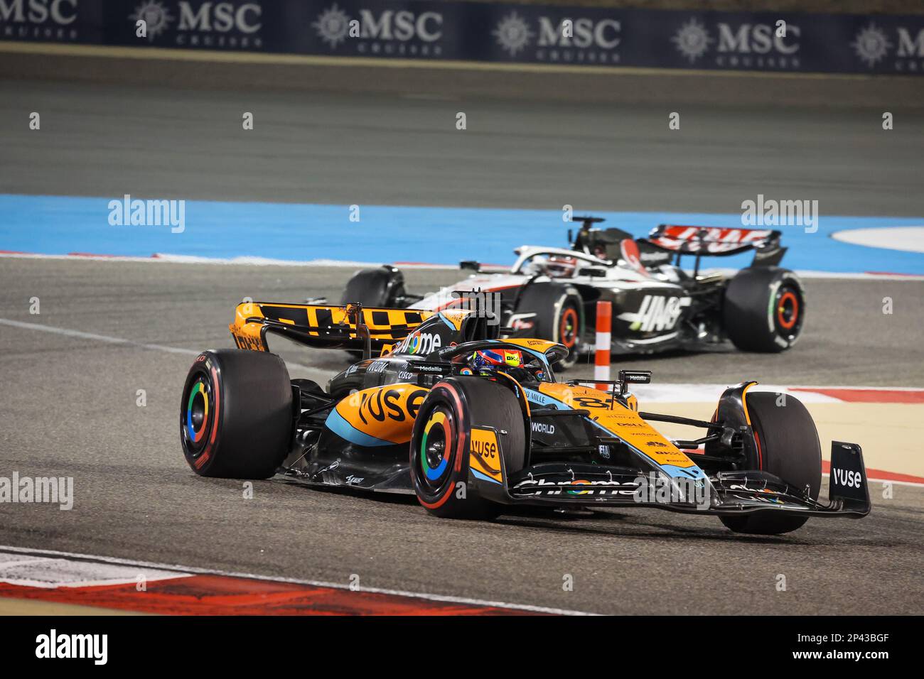 Oscar Piastri (AUS) Mclaren MCL60 during the race of FORMULA 1 GULF AIR BAHRAIN GRAND PRIX 2023 ...