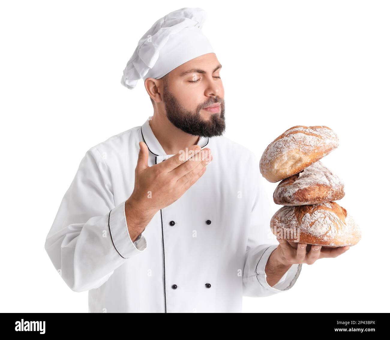 The smell of the bread Cut Out Stock Images & Pictures - Alamy
