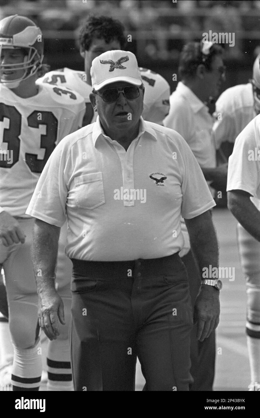 Head coach Buddy Ryan of the Philadelphia Eagles looks on from the ...