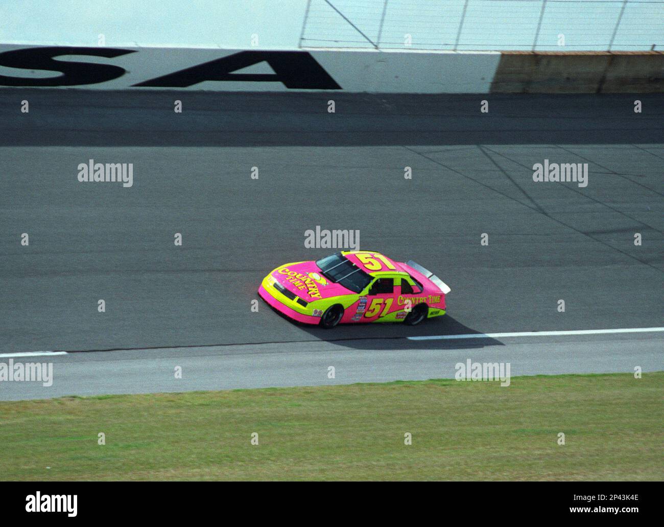 NASCAR FILE: Neil Bonnett in the #51 Country Time Lemonade car on ...