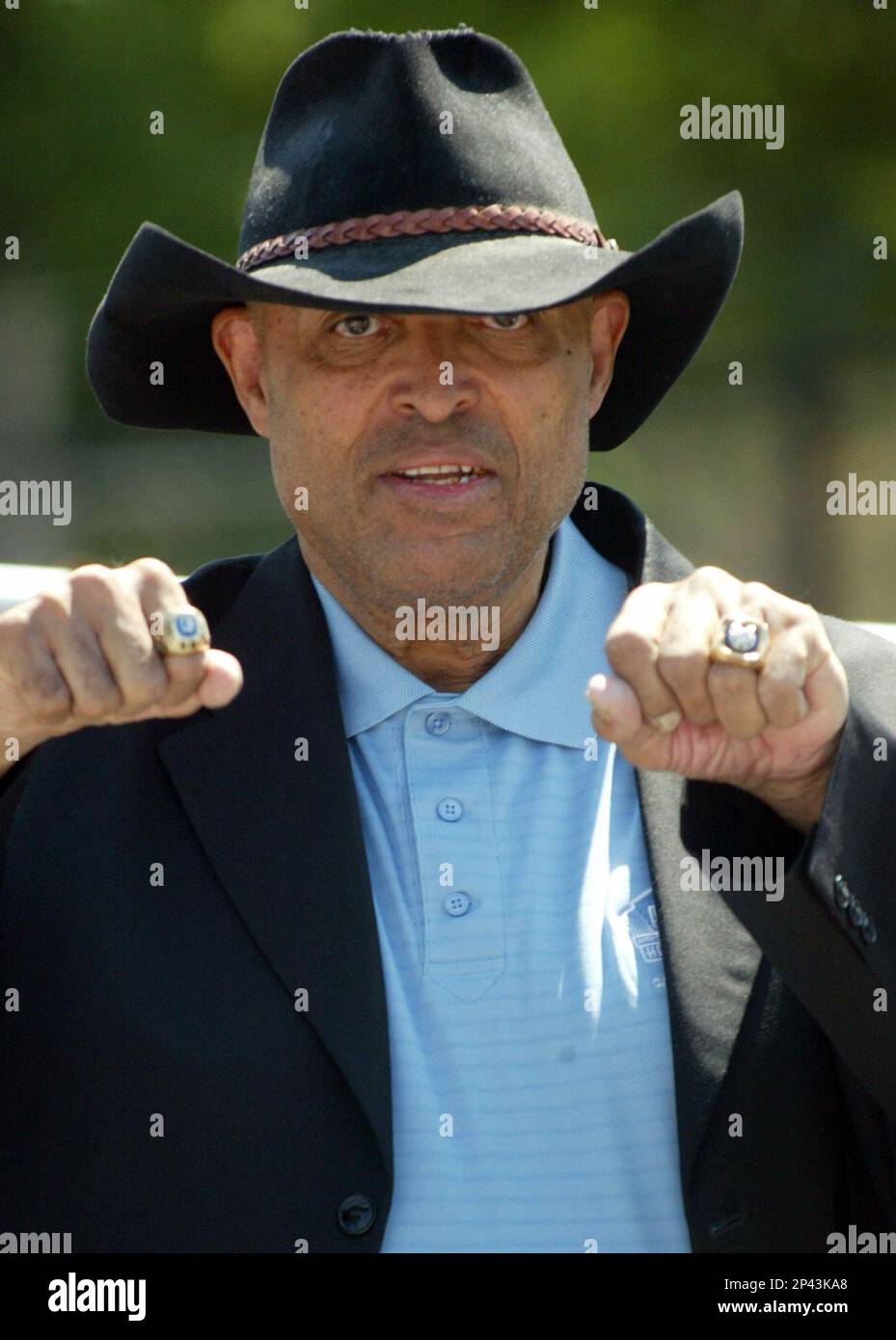 5 August 2006: Baltimore Colts HOFer John Mackey as he is introduced ...