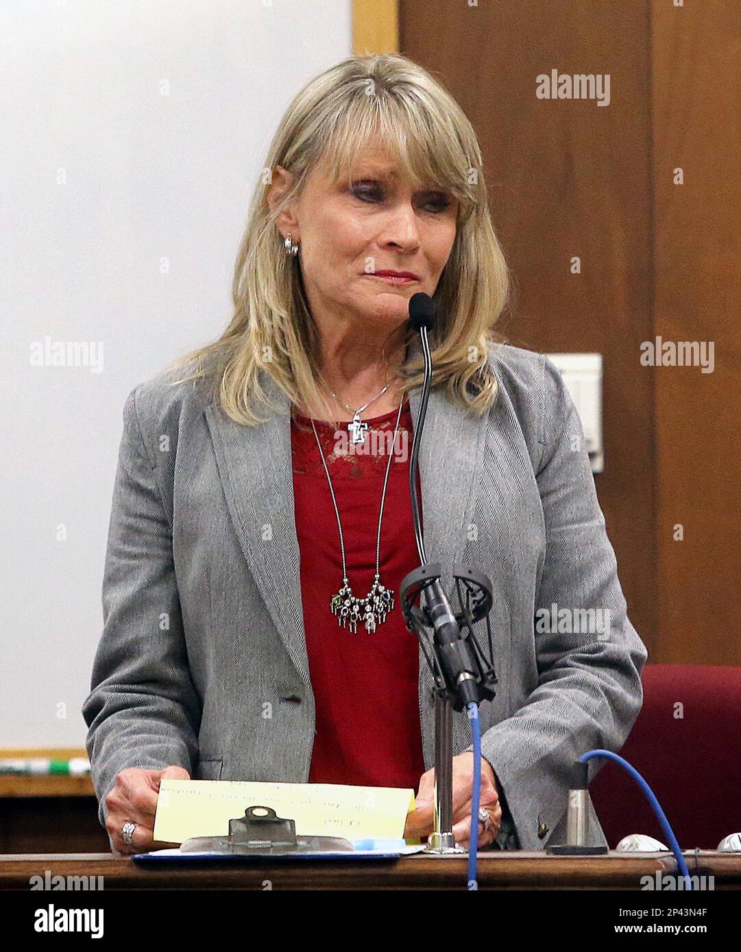 Clare Bradburn gives an impact statement after her ex-husband Ed Graf ...