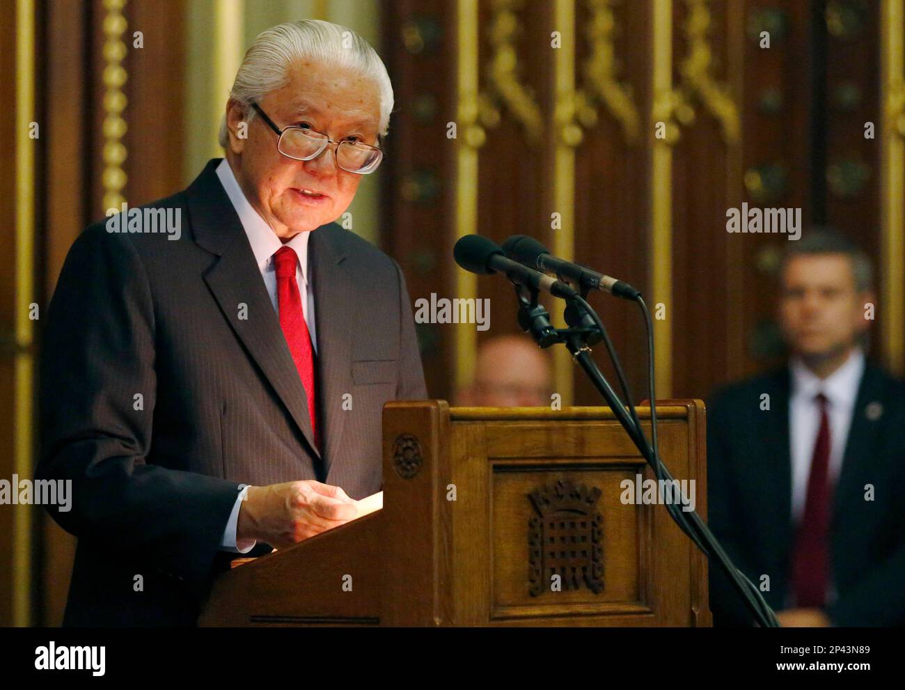 Singapore's President Tony Tan speaks to parliamentarians and their ...
