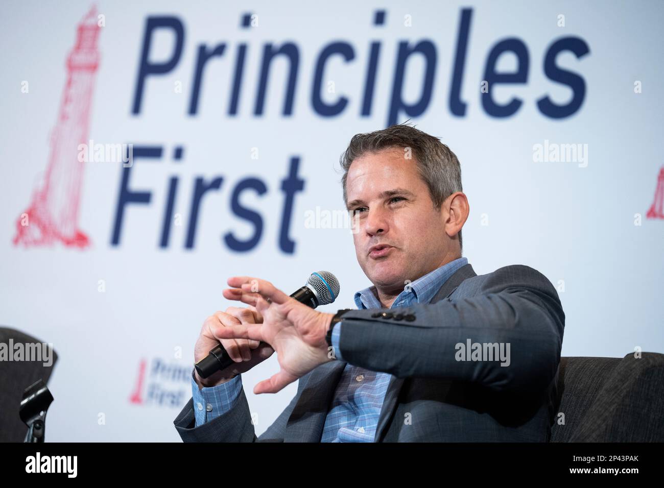 UNITED STATES - MARCH 5: Former Rep. Adam Kinzinger, R-Ill., speaks ...