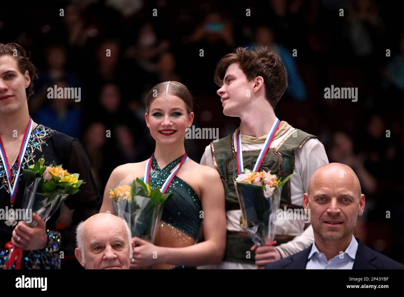 Vasilisa Kaganovskaya and Valery Angelopol attend the Award ceremony of ...
