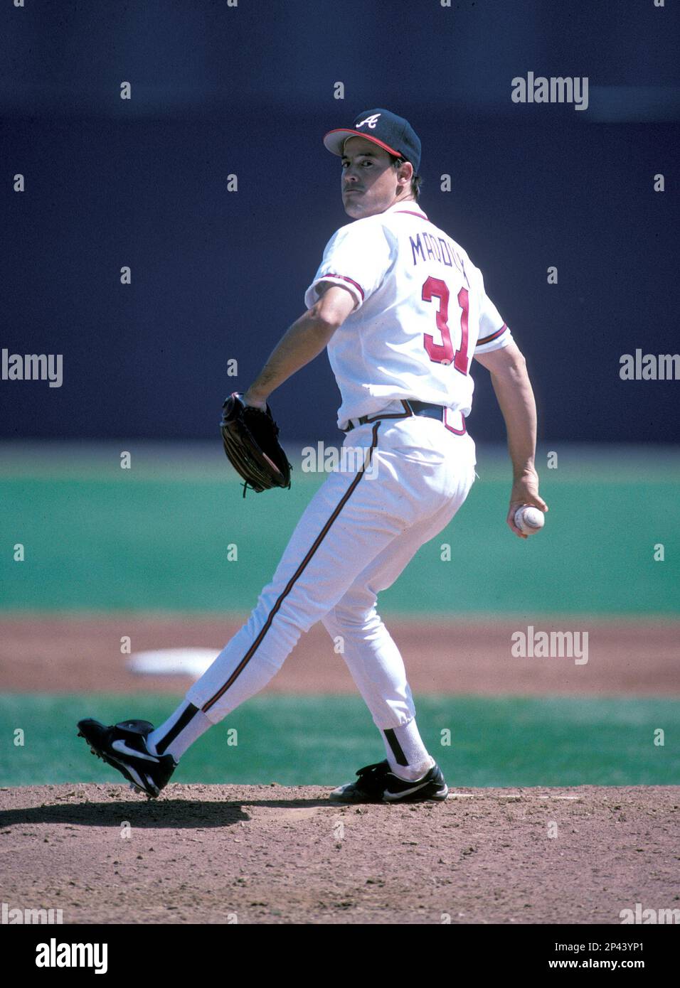 Atlanta Braves Greg Maddux (31) during a game from his career at Turner ...