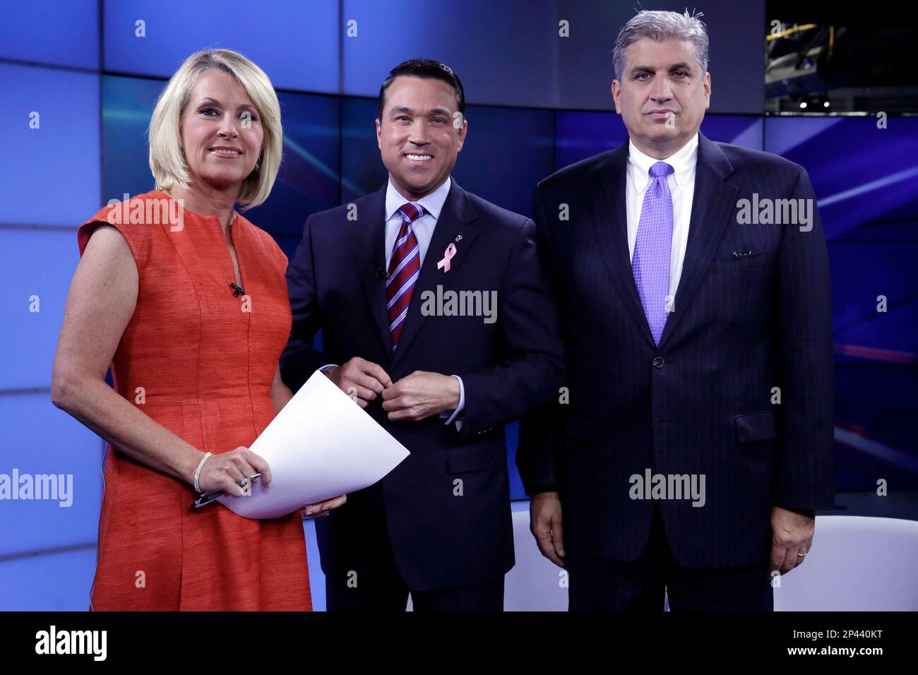 Incumbent Republican Rep. Michael Grimm, R-NY, center, and Democratic ...