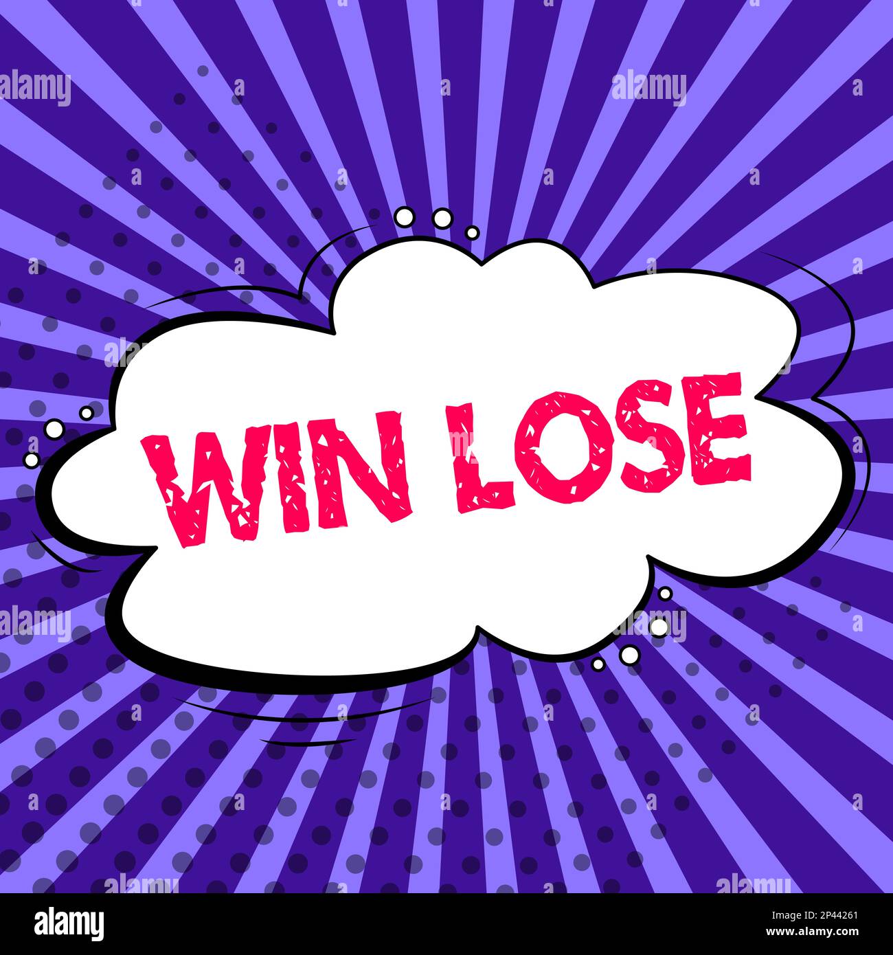 Hand writing sign Win Lose. Business showcase Compare possibilities ...