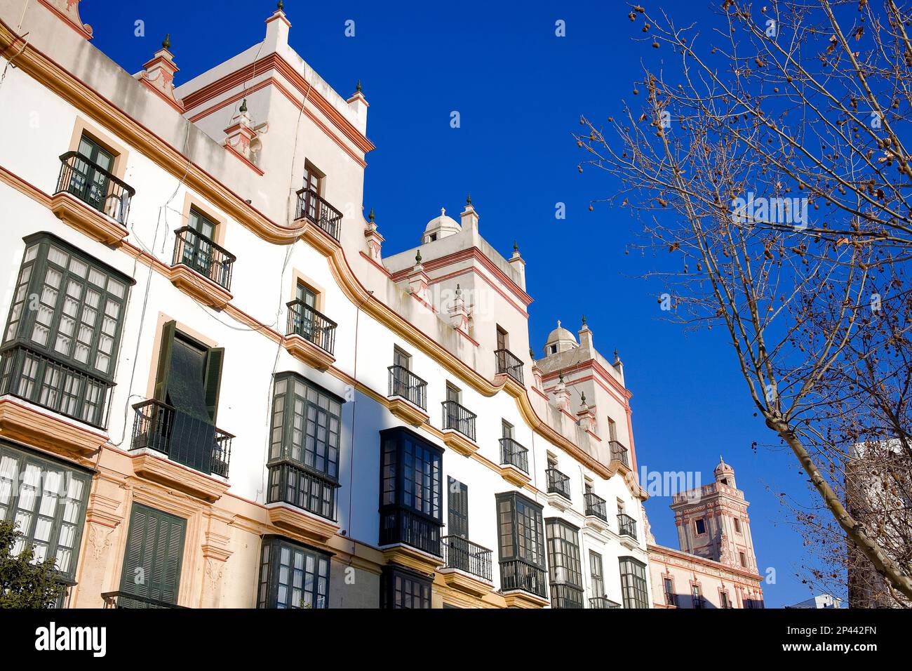 Viewpoint towers of Casa de las cinco torres and Casa de las cuatro ...