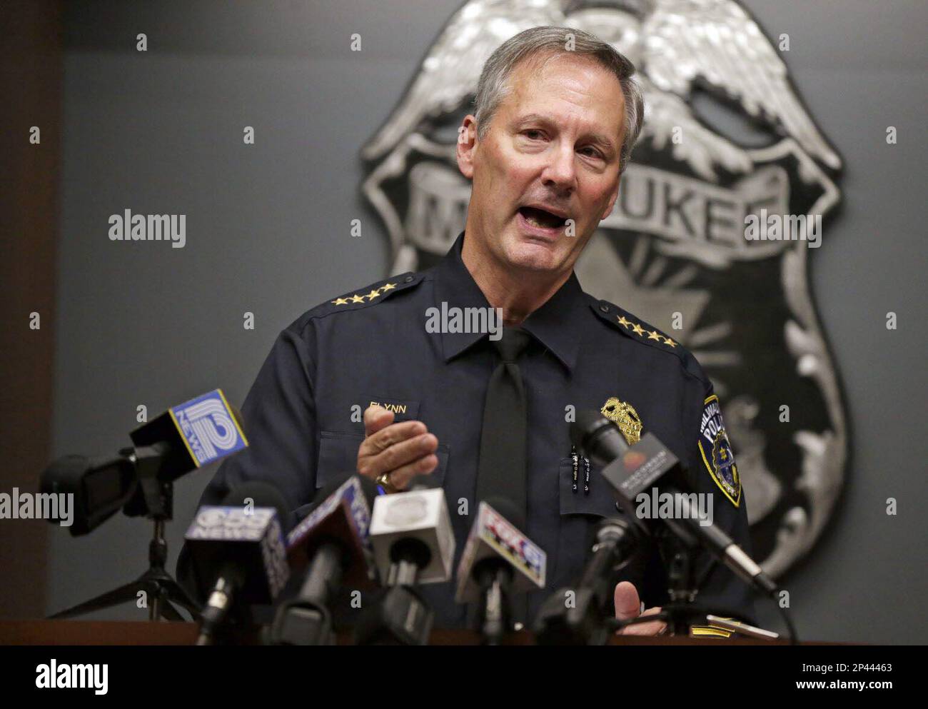 Chief Edward Flynn announces at the Muncipal Court Building, in ...