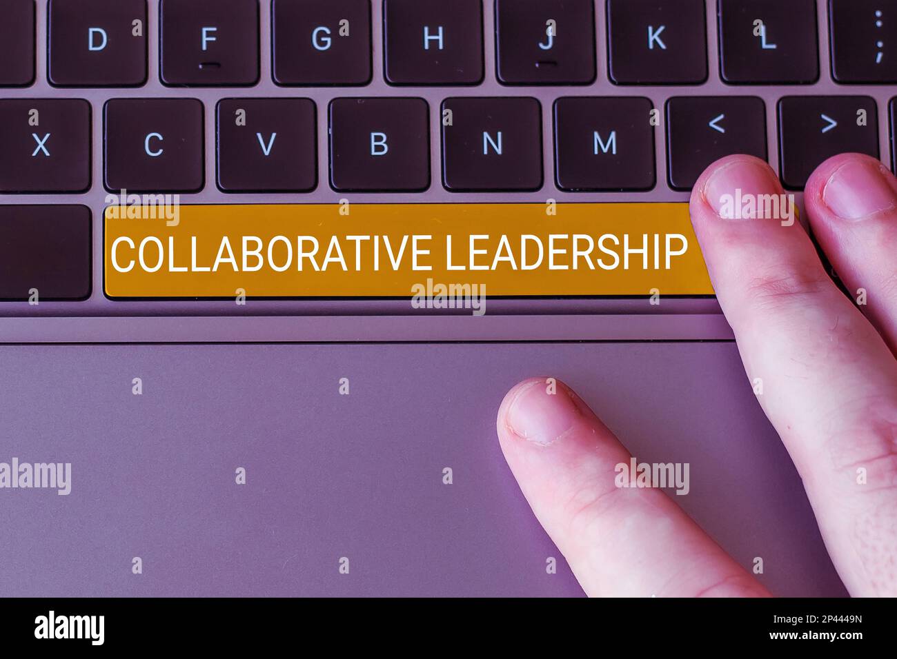 Writing displaying text Collaborative Leadership. Business showcase ...