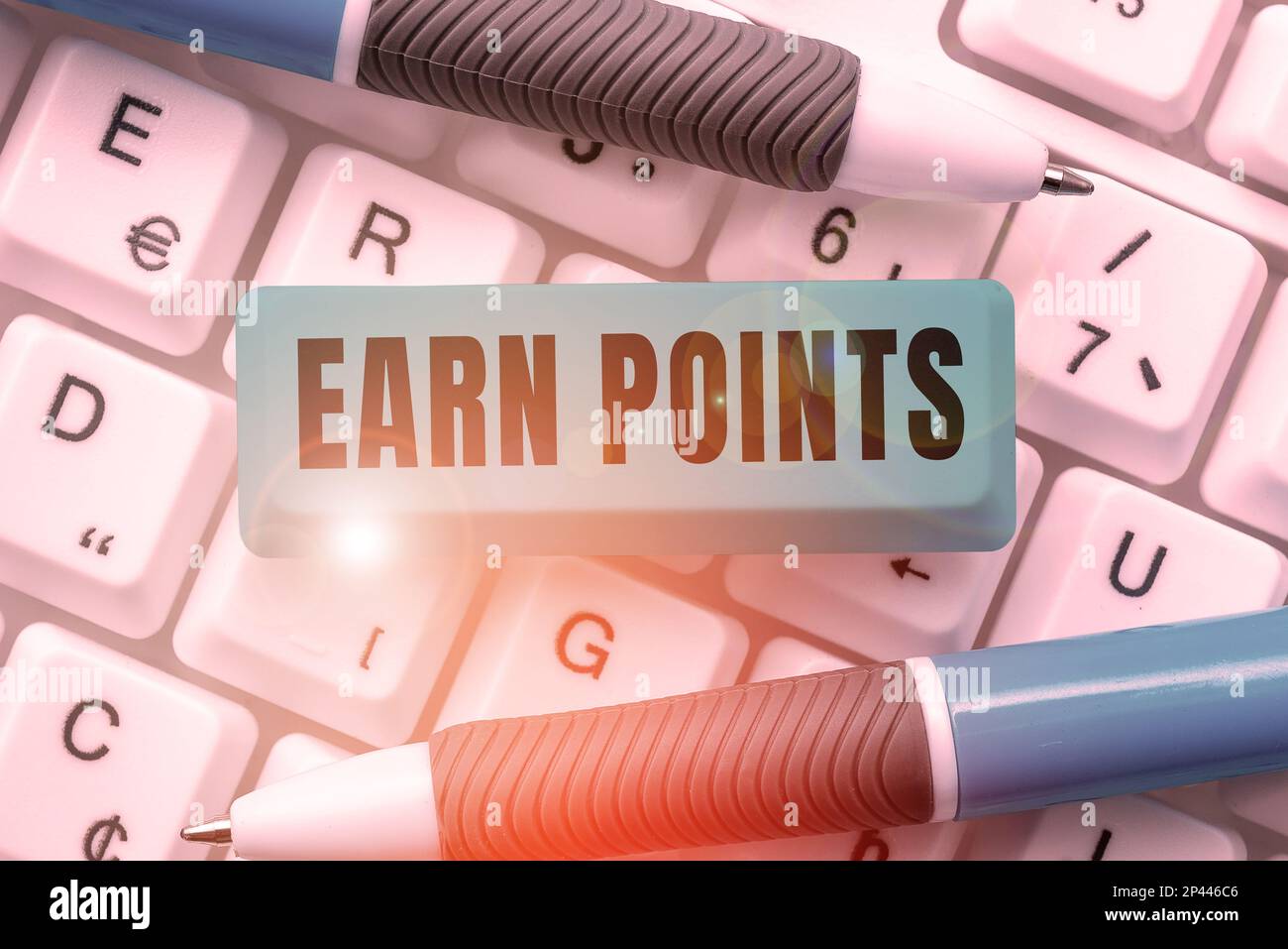 Sign displaying Earn Points. Conceptual photo to get praise or approval ...