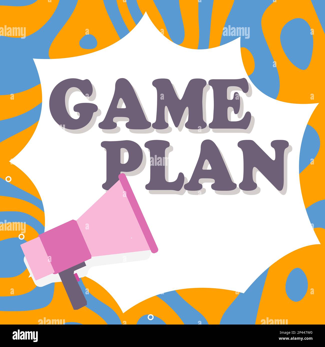 Inspiration showing sign Game Plan. Internet Concept strategy worked ...