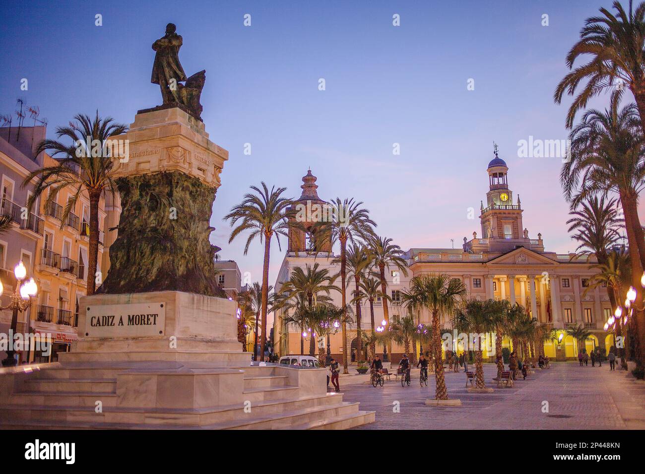 The Town hall in the San Juan de Dios square.Cádiz, Andalusia, Spain ...