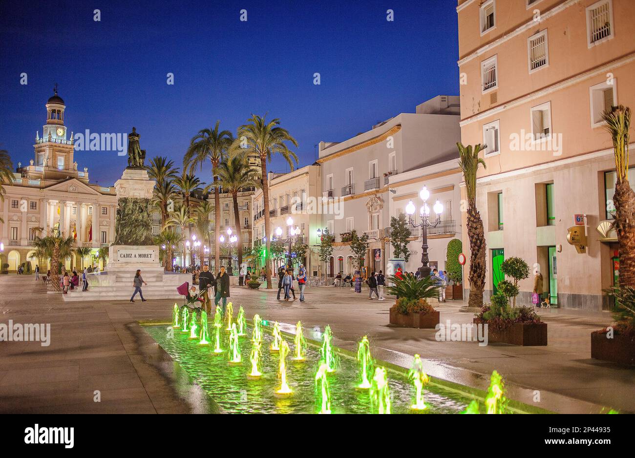 The Town hall in the San Juan de Dios square.Cádiz, Andalusia, Spain ...