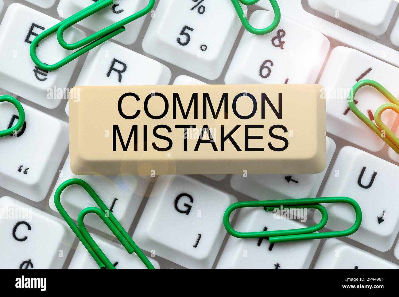 Sign displaying Common Mistakes. Business approach actions that are ...