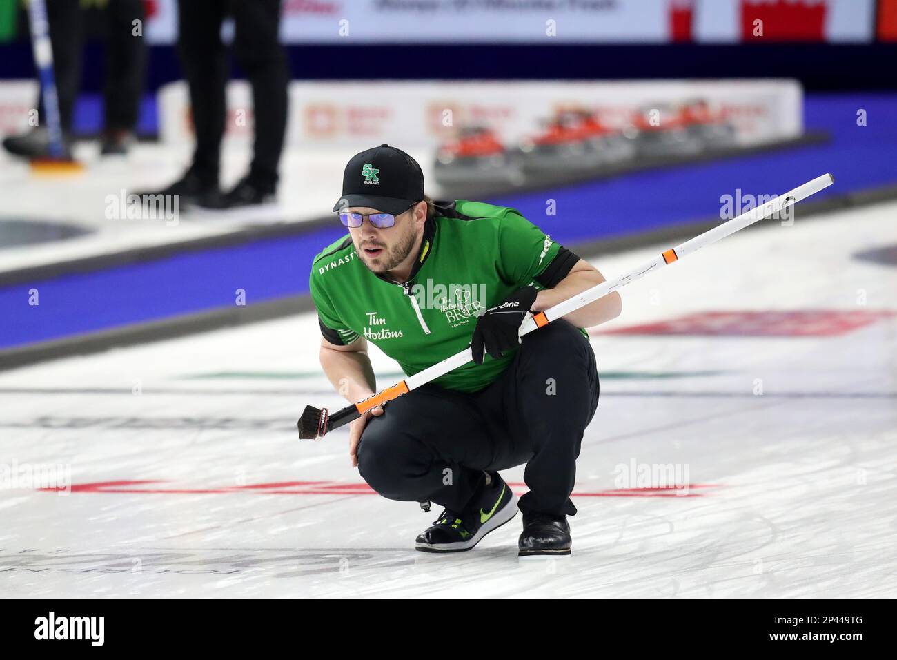 London, Canada. 05th Mar, 2023. Brennen Jones of team Saskatchewan ...