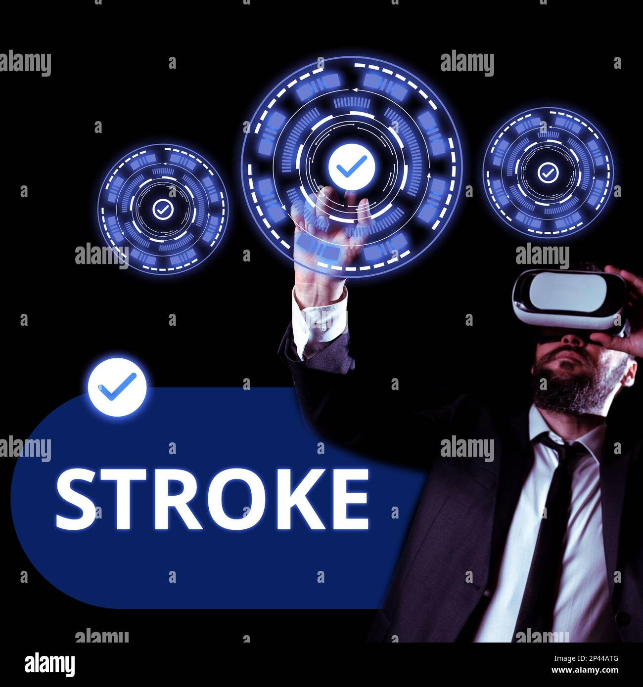 Handwriting text Stroke. Conceptual photo act of hitting or striking ...