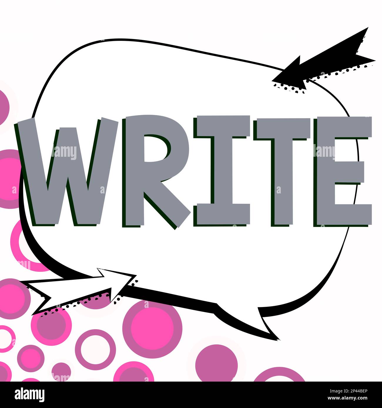 Text showing inspiration Write. Business concept mark letters words or ...