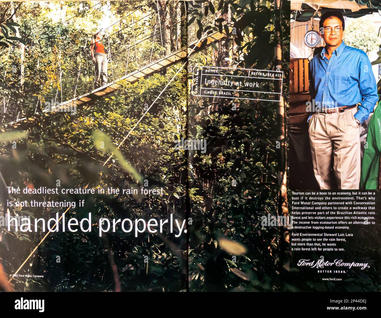 Ford motor company - Better Ideas - advert in a Natgeo magazine October ...