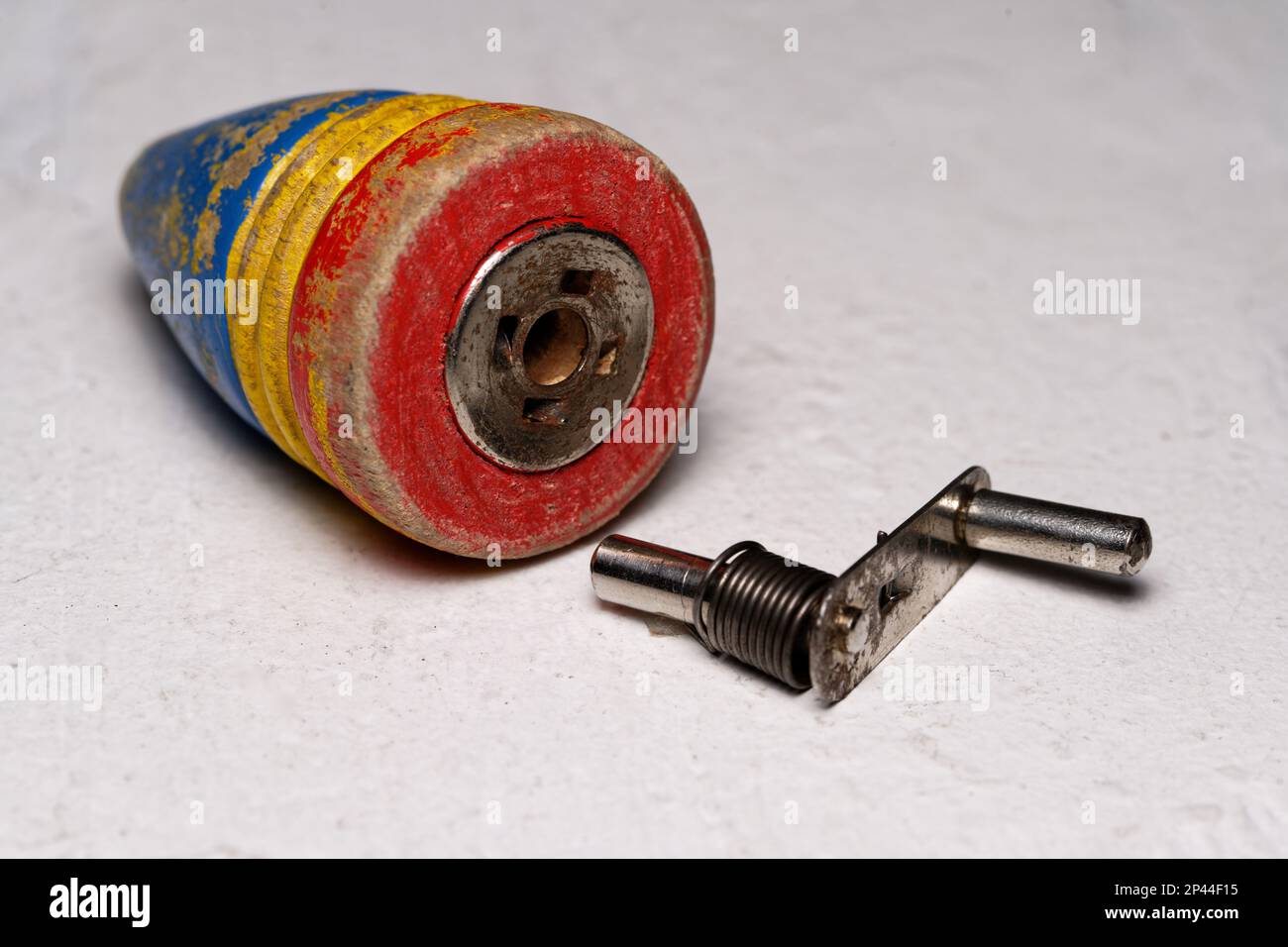 heavily used old whip top from the postwar period with with a rare ...