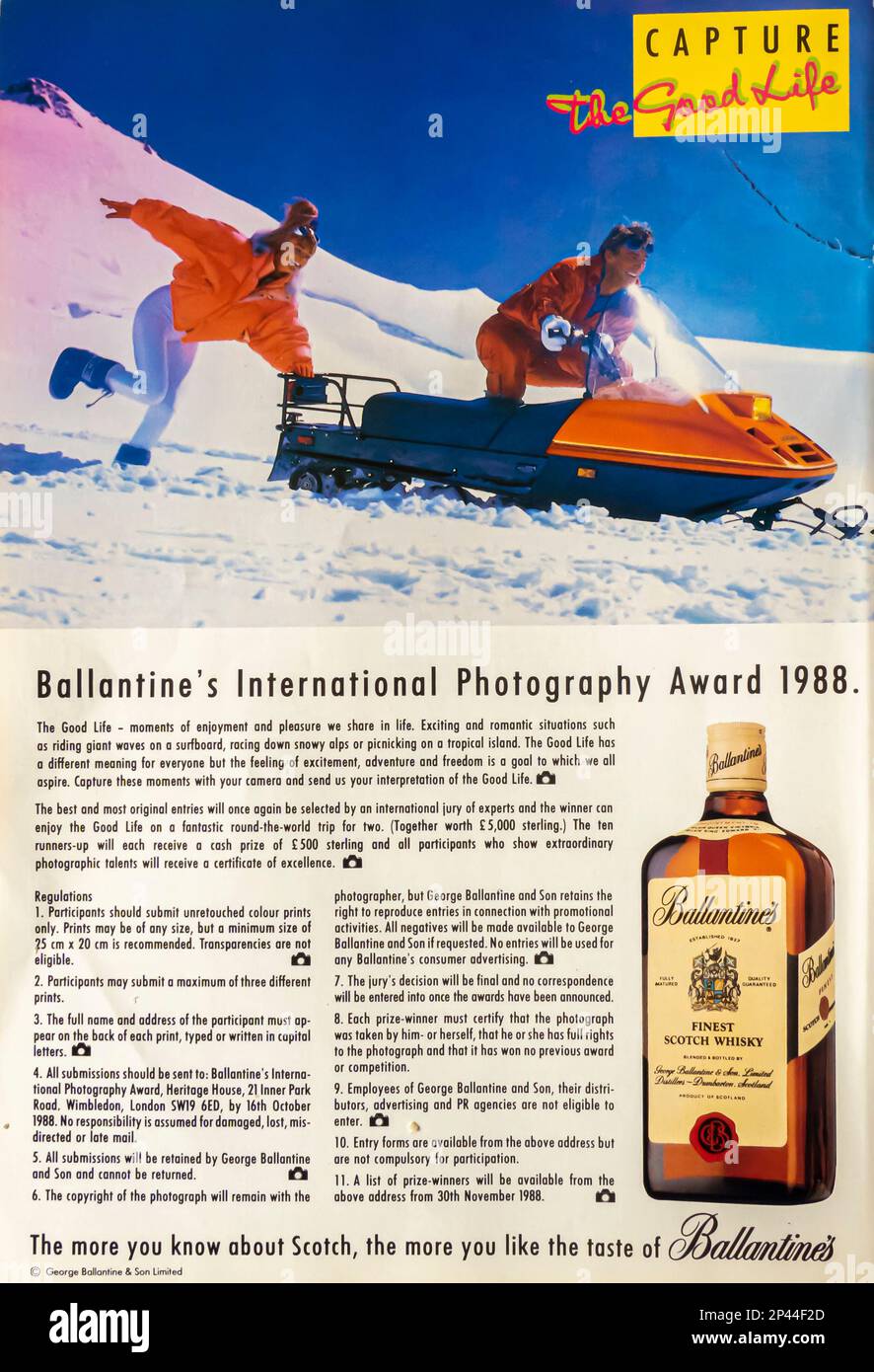 Ballantine's scotch - International photography award - advert in a ...