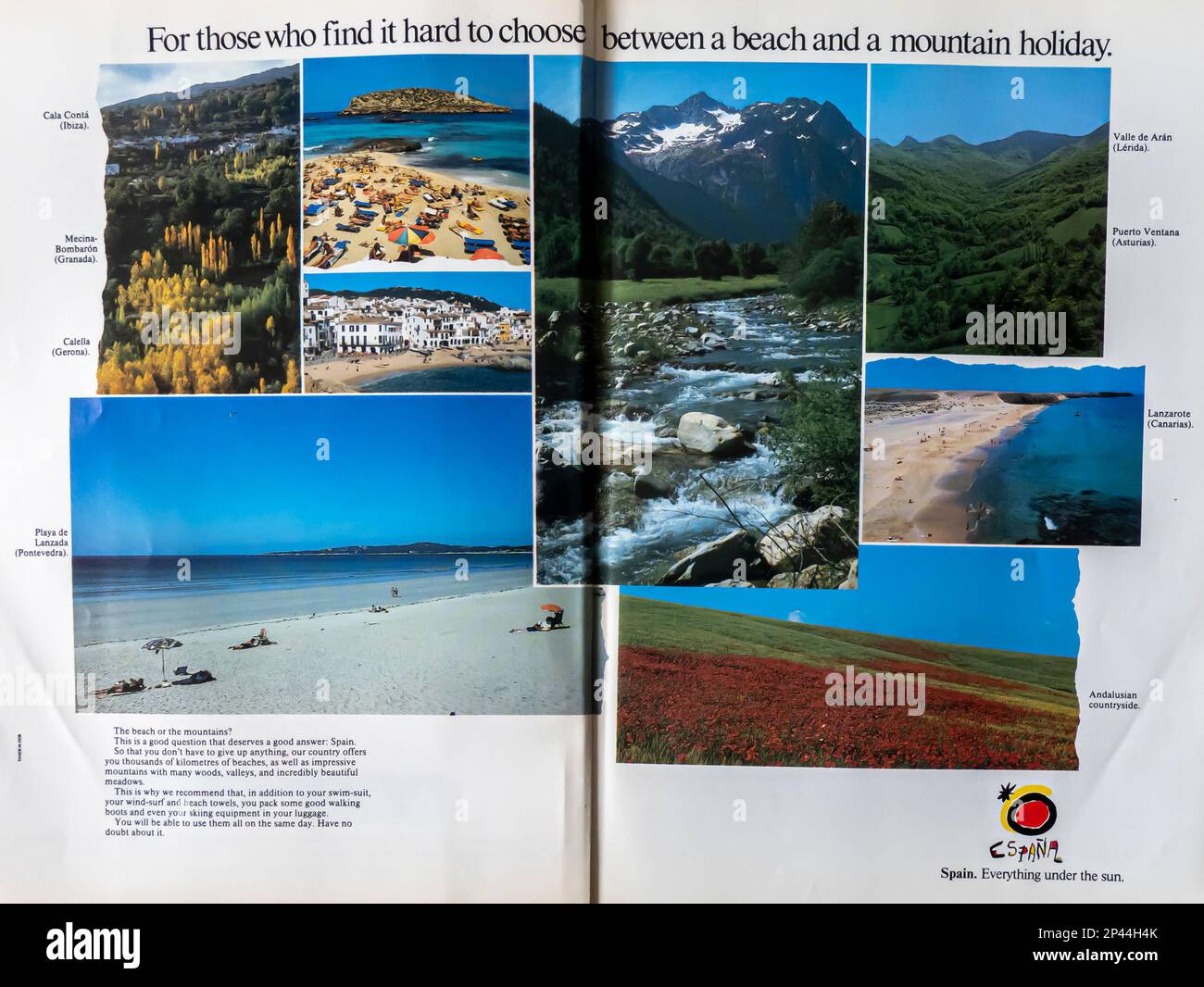 Spanish advert travel hi-res stock photography and images - Alamy