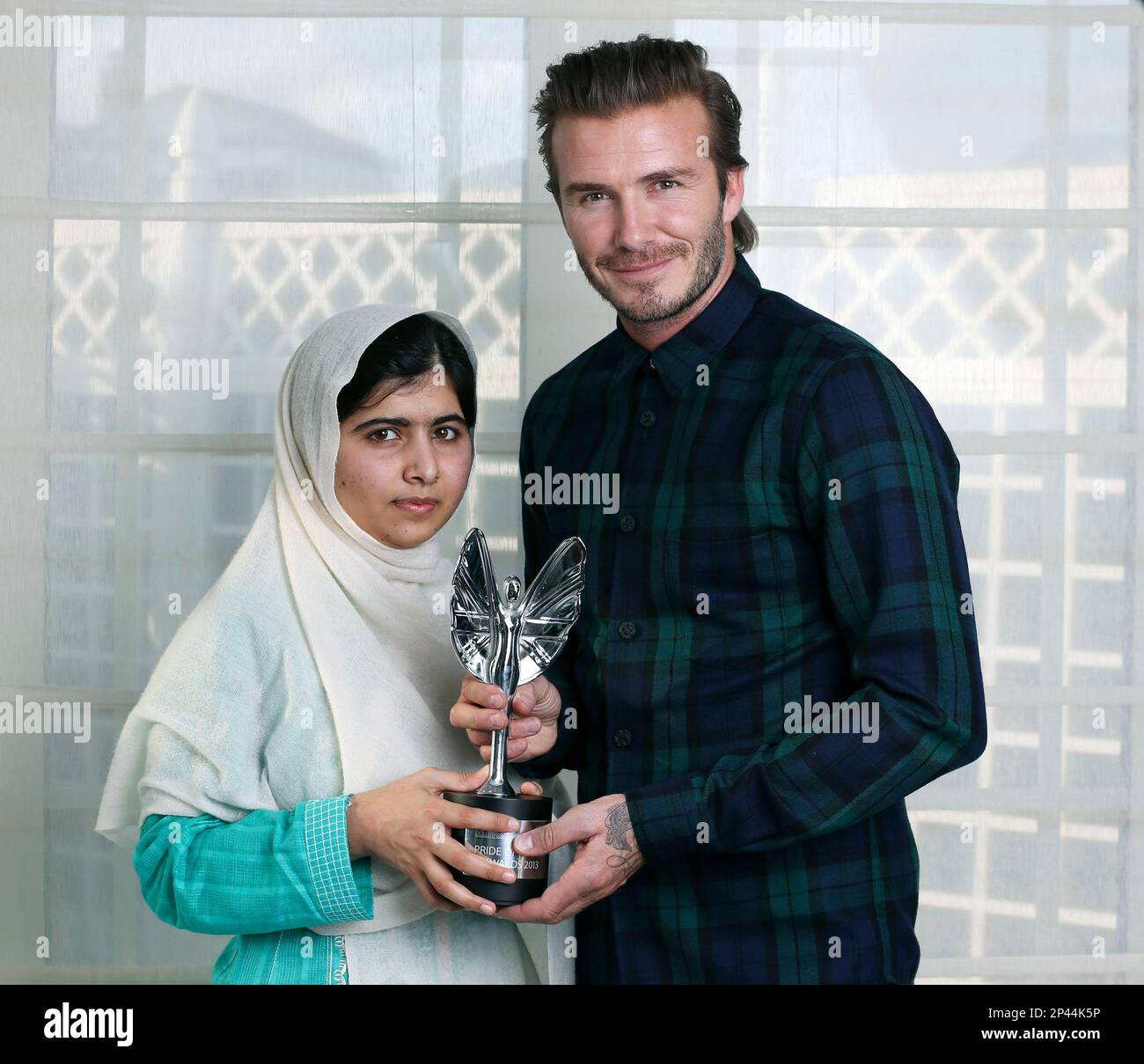 Malala Yousafzai With David Beckham