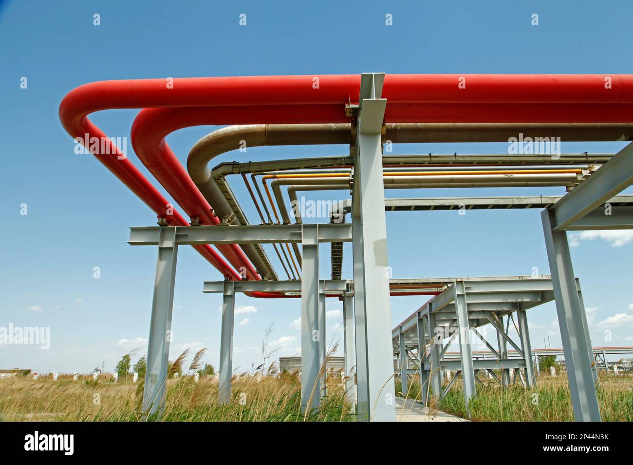 Pipeline of oil fields Stock Photo - Alamy