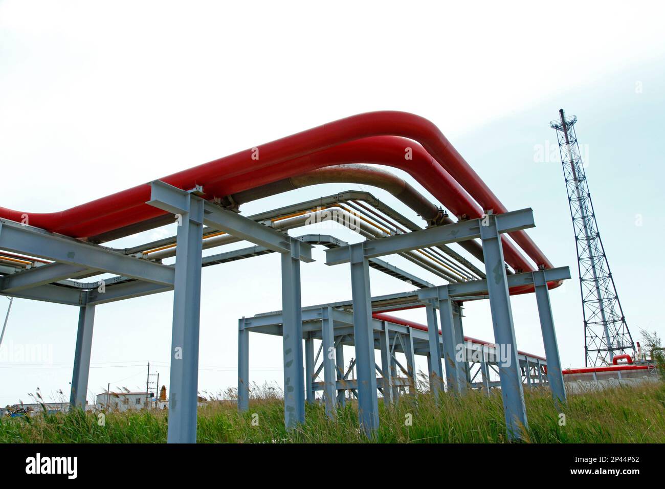 Pipeline of oil fields Stock Photo - Alamy