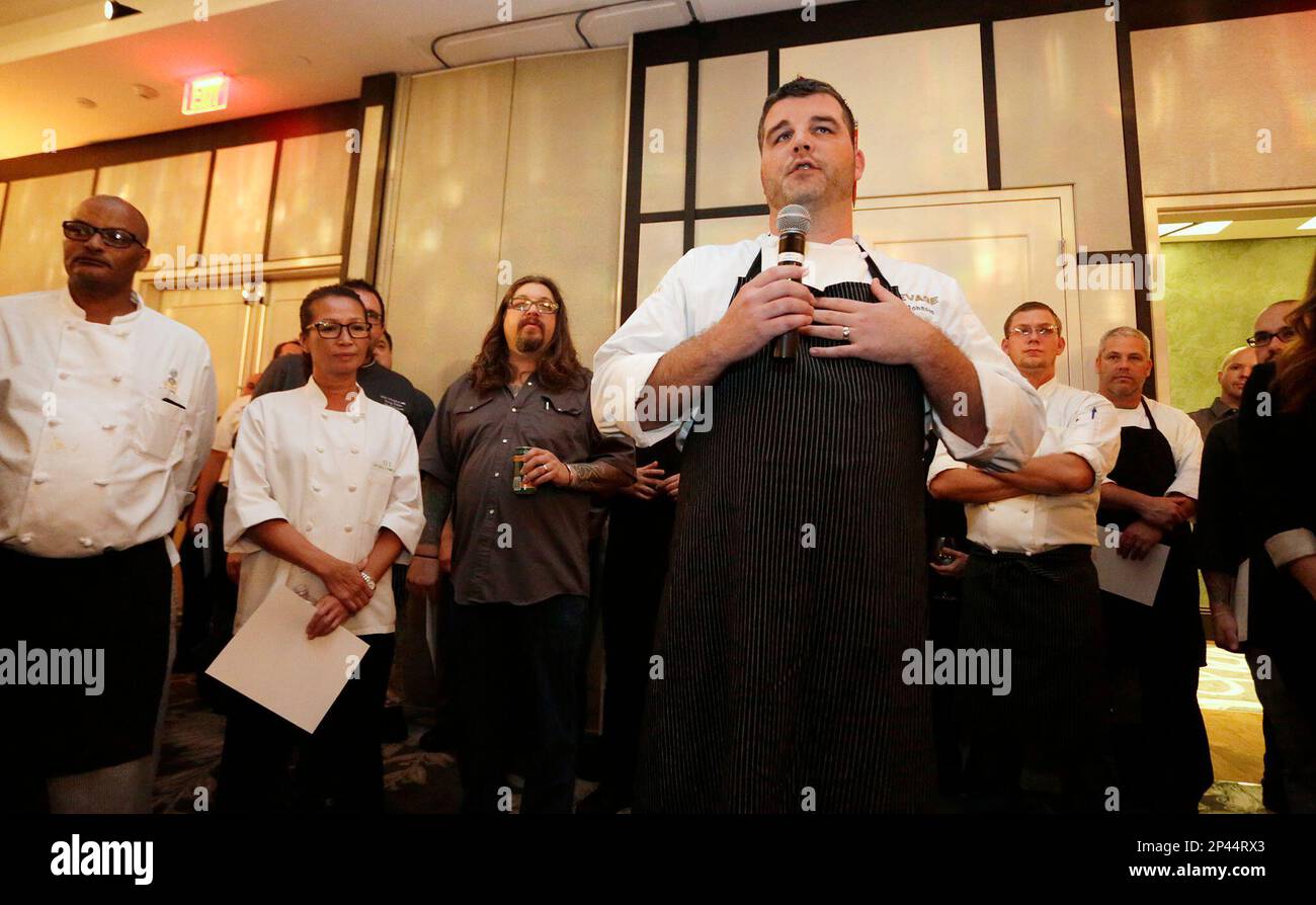 Chef Chad Johnson of Elevage and SideBern's thanks the patrons who ...