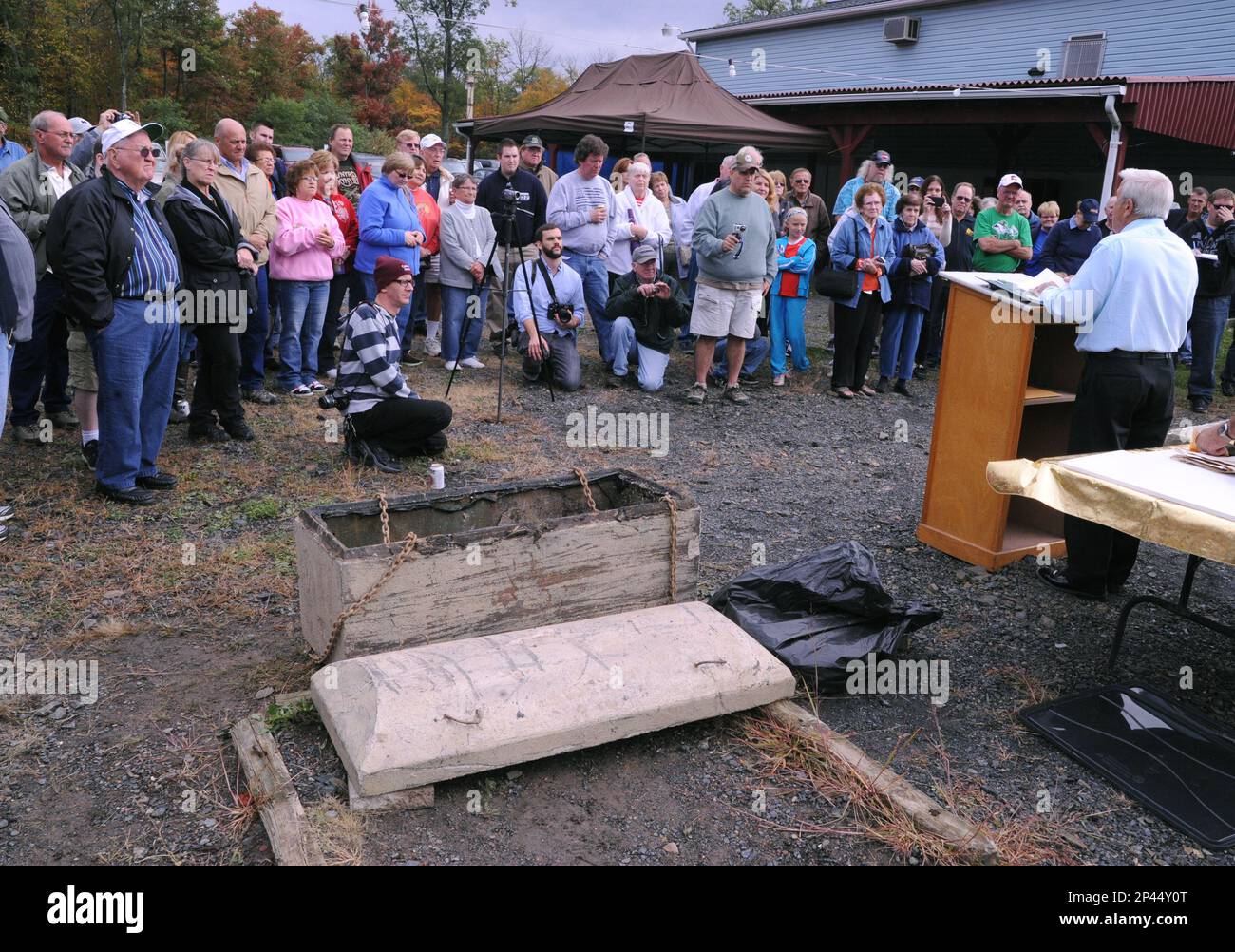 The contents of the Centralia time capsule were revealed on Saturday ...