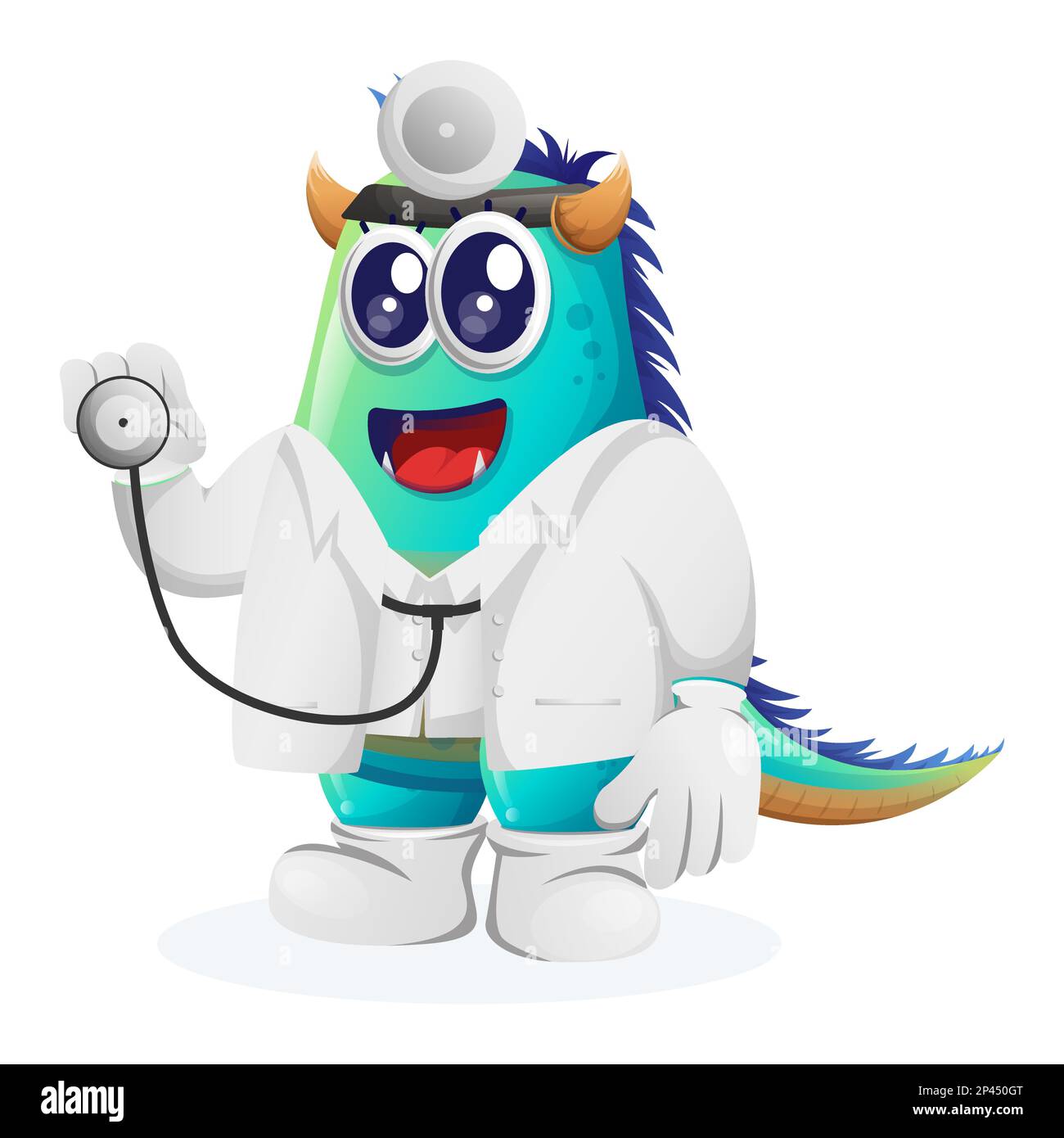 Doctor mascot logo hi-res stock photography and images - Alamy