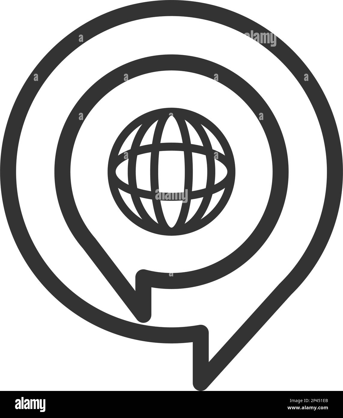 world talk forum logo template Icon Illustration Brand Identity ...