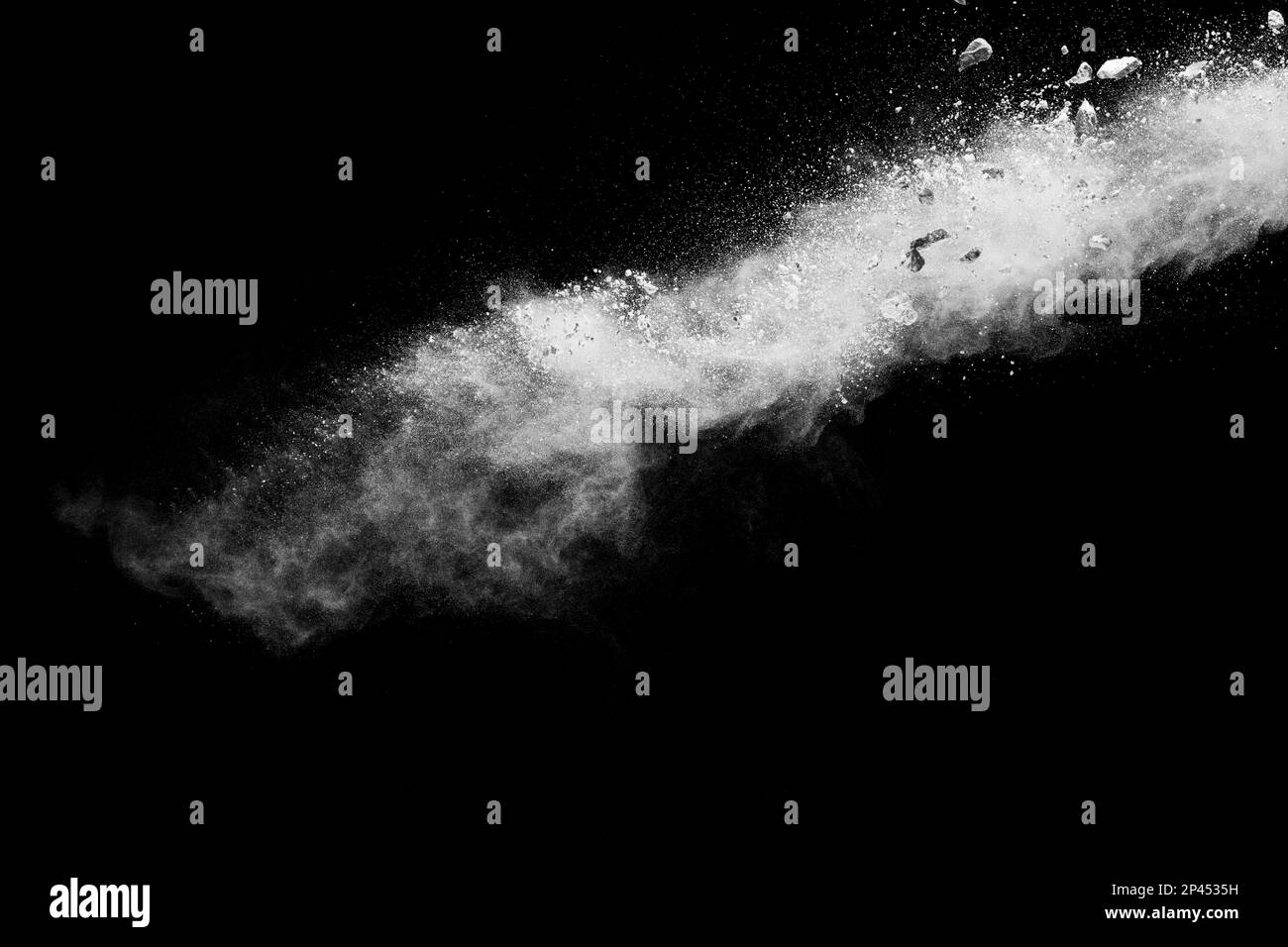 Flying debris isolated Black and White Stock Photos & Images - Alamy