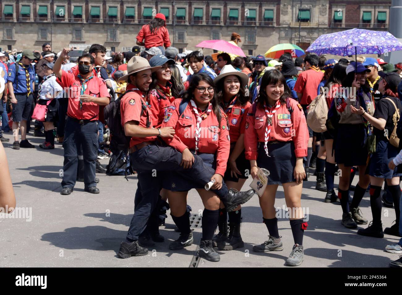 Mexico City, Mexico. 5th Mar, 2023. Members of the Scouts of Mexico ...